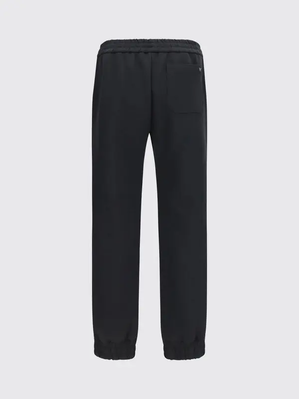 Valentino Garavani Cotton Blend Jogging Trousers With Vlogo Signature Detail
