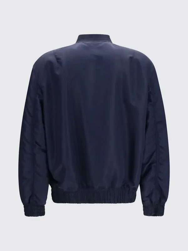 Valentino Garavani Waterproof Nylon Bomber Jacket With Vlogo Signature - Navy