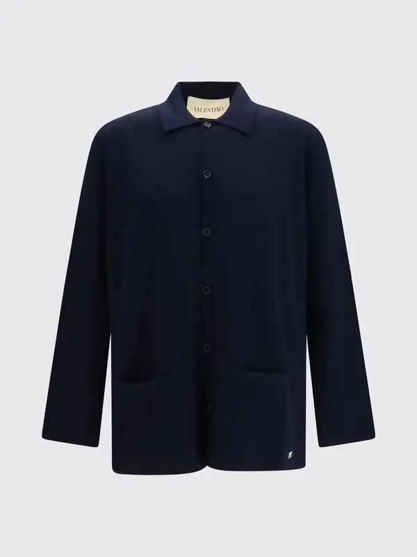 Valentino Garavani Merino Wool Cardigan With Patch Pocket