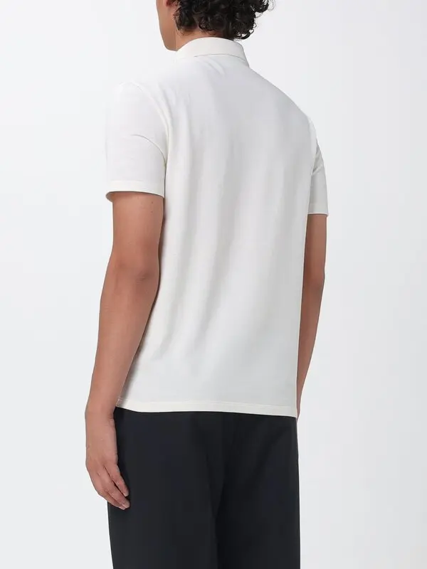 Valentino Garavani Cotton Polo Shirt With Vlogo Signature And Patch Pocket - Ivory