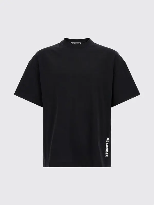 JIL SANDER Relaxed Fit Cotton T-shirt With Contrasting Logo