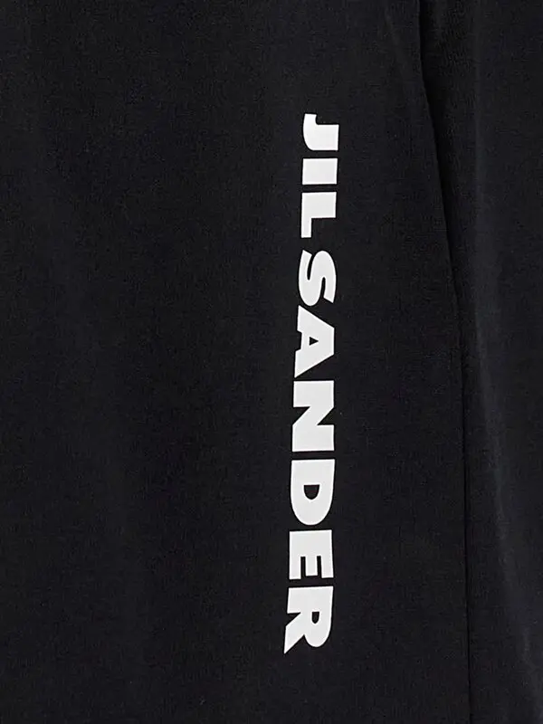 JIL SANDER Relaxed Fit Cotton T-shirt With Contrasting Logo