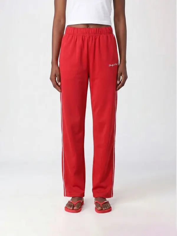 SPORTY & RICH Track Pants - Red