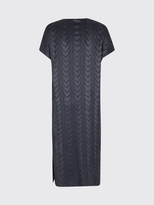 MEIMEIJ Meimei Crêpe Midi Tunic With Crew Neck And Sequin Appliqu
