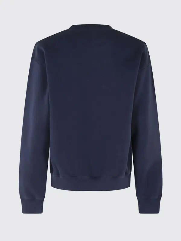 SPORTY & RICH College Logo-print Cotton Crewneck Jumper