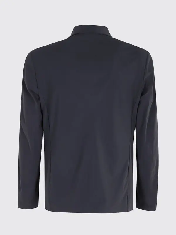 DUNO Single-breasted Technical Fabric Blazer With Flap Pockets