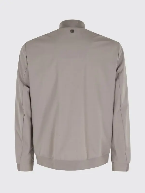 DUNO Wool-blend Bomber Jacket With Bomber Collar And Patch Pockets