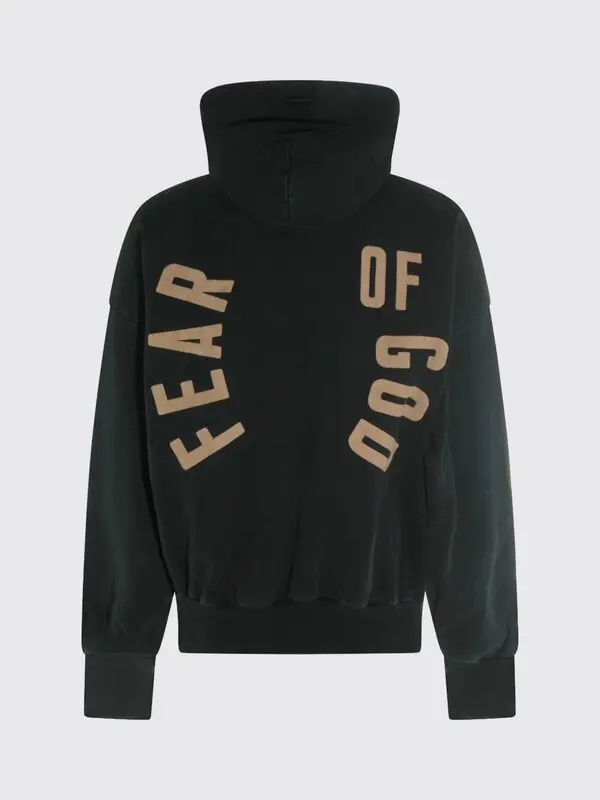 Fear Of God Relaxed Fit Cotton Hoodie With Printed Logo