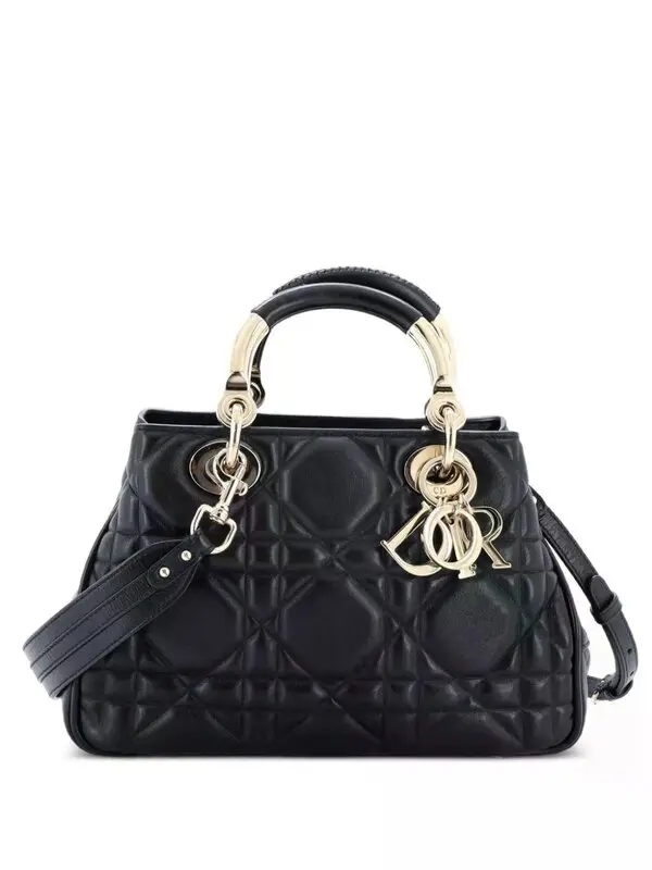 Dior Lady 95.22 Cannage Embossed Leather Small Crossbody Bag