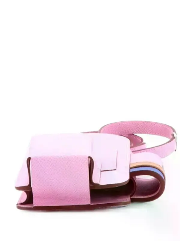 Hermès Way Phone Case Crossbody Bag In Epsom Leather - Pink
