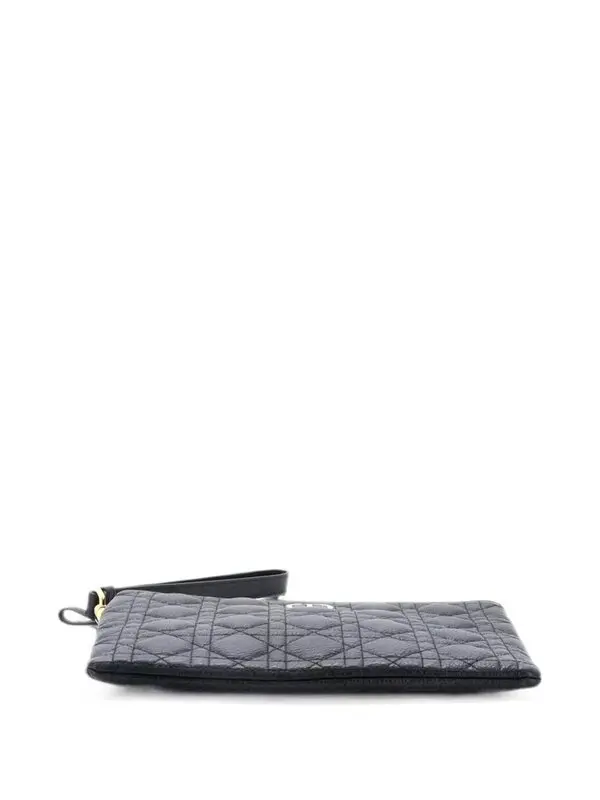 Dior Caro Daily Cannage Quilt Calfskin Medium Pouch