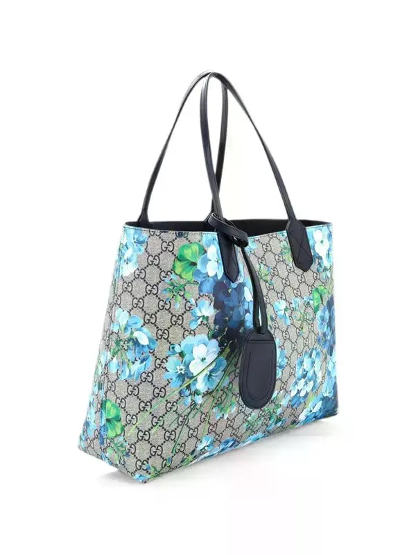 Gucci Blooms Gg Print Leather Medium Tote Bag