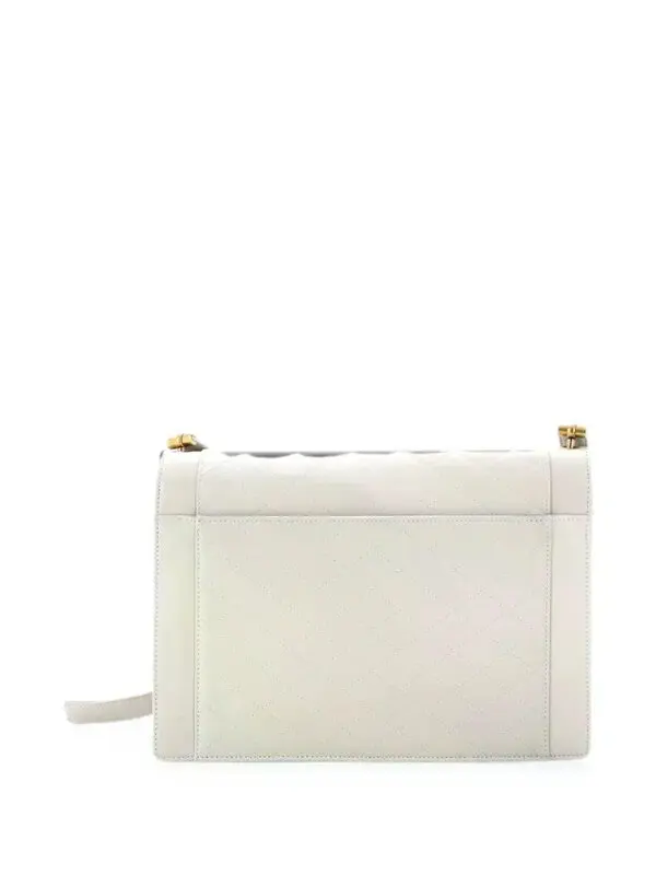 Saint Laurent Gaby Envelope Satchel Quilted Leather Crossbody Bag - Neutrals