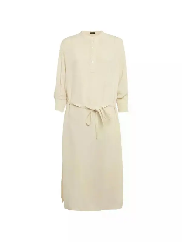 JOSEPH Beige Maxi Dress With Tie Waist - Neutrals