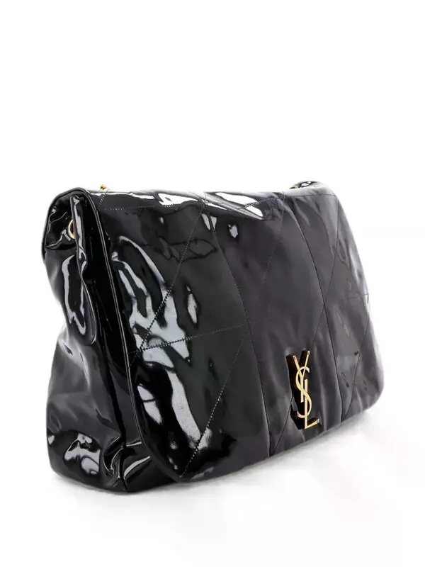 Saint Laurent Jamie 4.3 Quilted Patent Large Shoulder Bag - Black