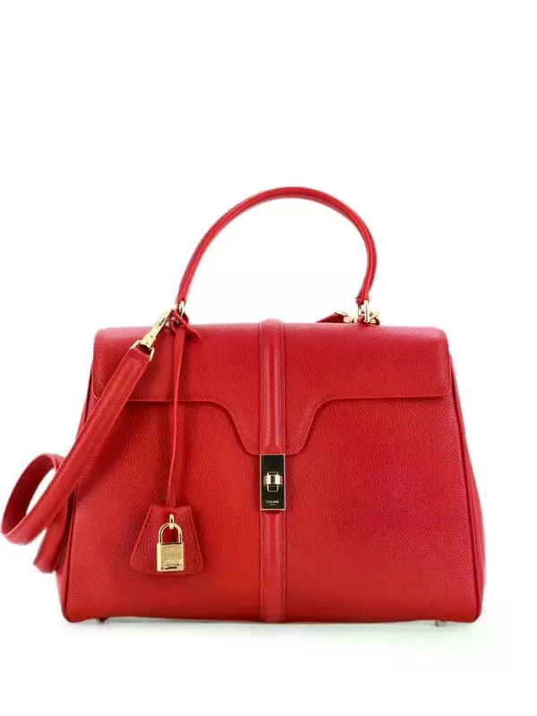 Celine 16 Top Handle Bag Grained Calfskin Medium Shoulder Bag