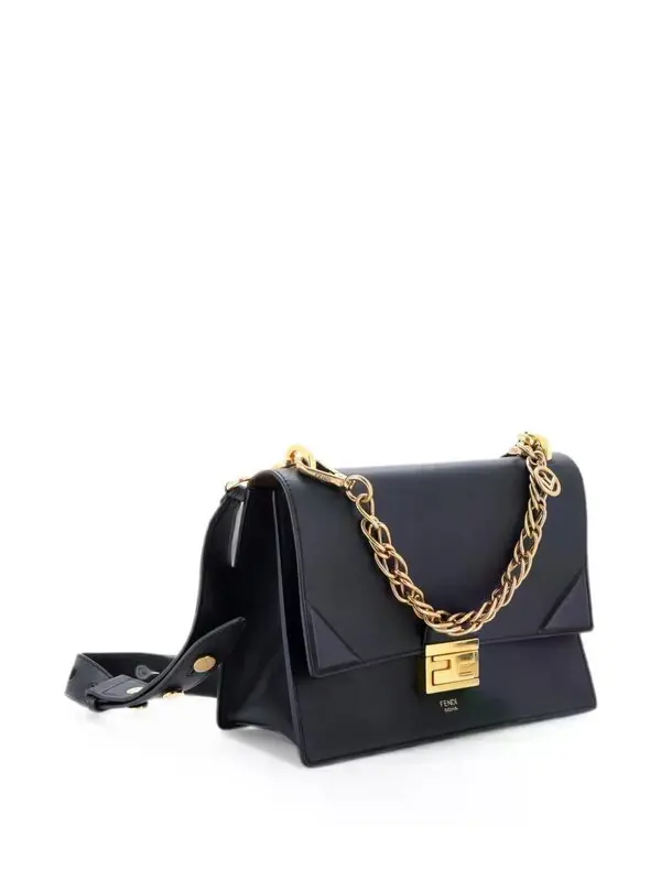 Fendi Kan U Leather Medium Shoulder Bag