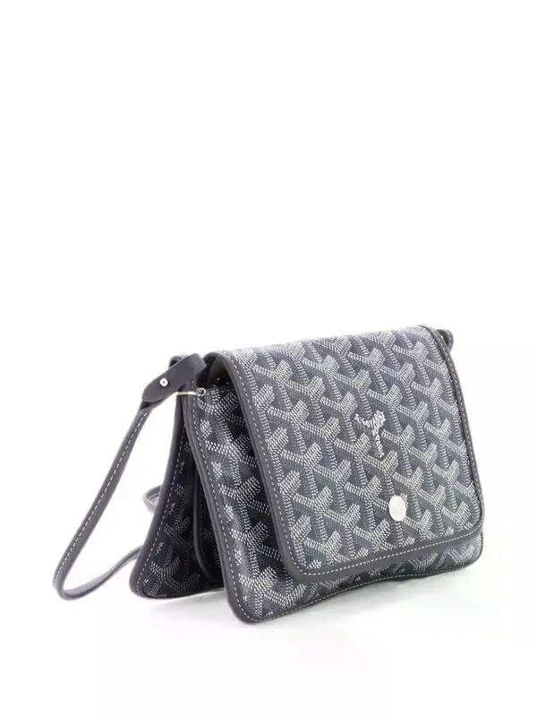Goyard Plumet Clutch Wallet Coated Canvas Crossbody Bag - Grey