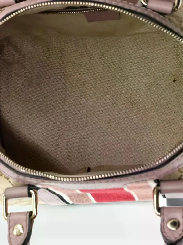 Gucci Vintage Web Boston Bag