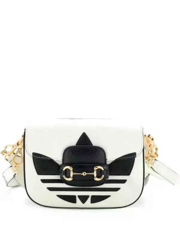 Gucci X Adidas Horsebit 1955 Shoulder Bag - White