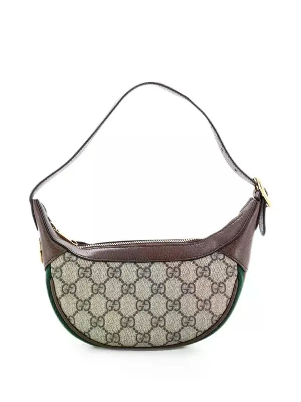 Gucci Ophidia Half Moon Mini Hobo Bag - Brown