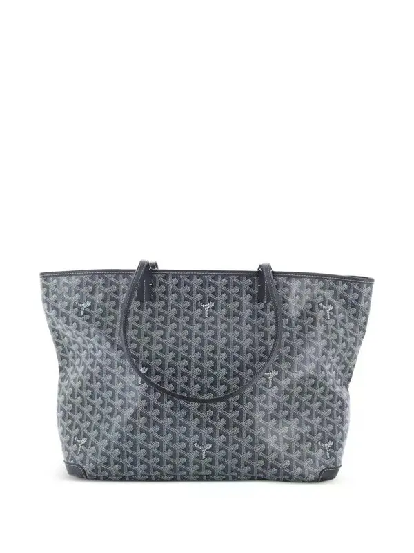 Goyard Artois Tote Coated Canvas Mm Shoulder Bag - Grey