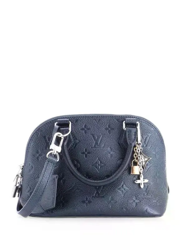 LOUIS VUITTON Alma Handbag Monogram Empreinte Leather Bb Satchel - Blue