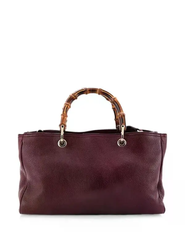 Gucci Bamboo Shopper Leather Medium Tote Bag