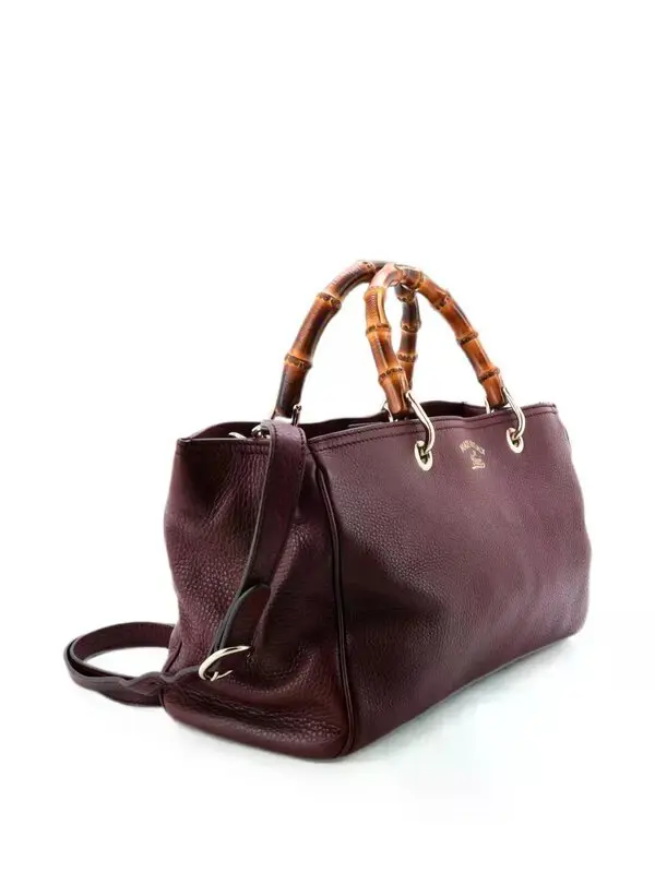 Gucci Bamboo Shopper Leather Medium Tote Bag