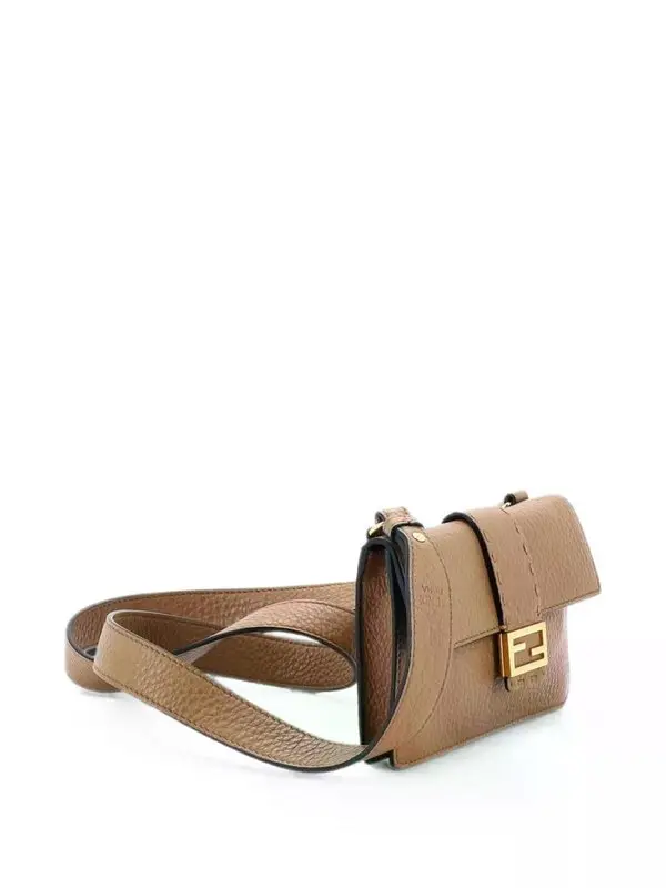 Fendi Baguette Leather Crossbody Bag