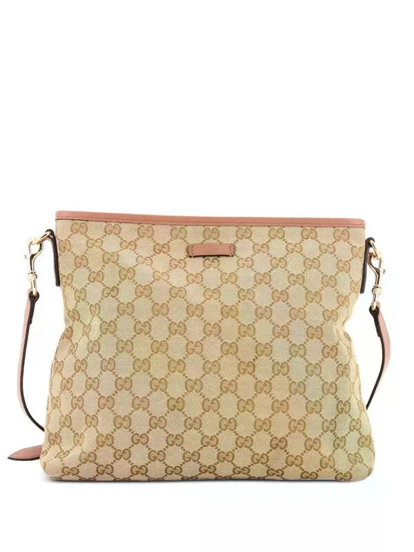 Gucci Gg Canvas Medium Messenger Bag - Brown