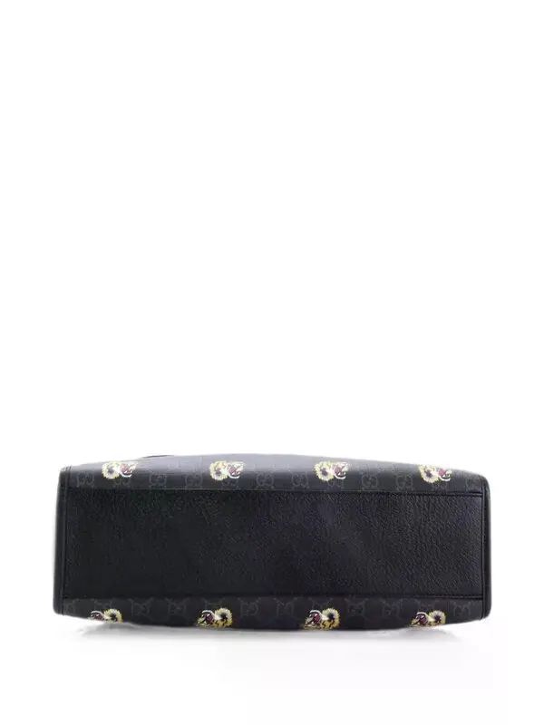 Gucci Interlocking G Patch Web Strap Convertible Tall Tote Bag