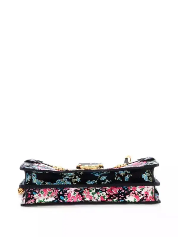 LOUIS VUITTON Trunk Floral Printed Leather Clutch Bag