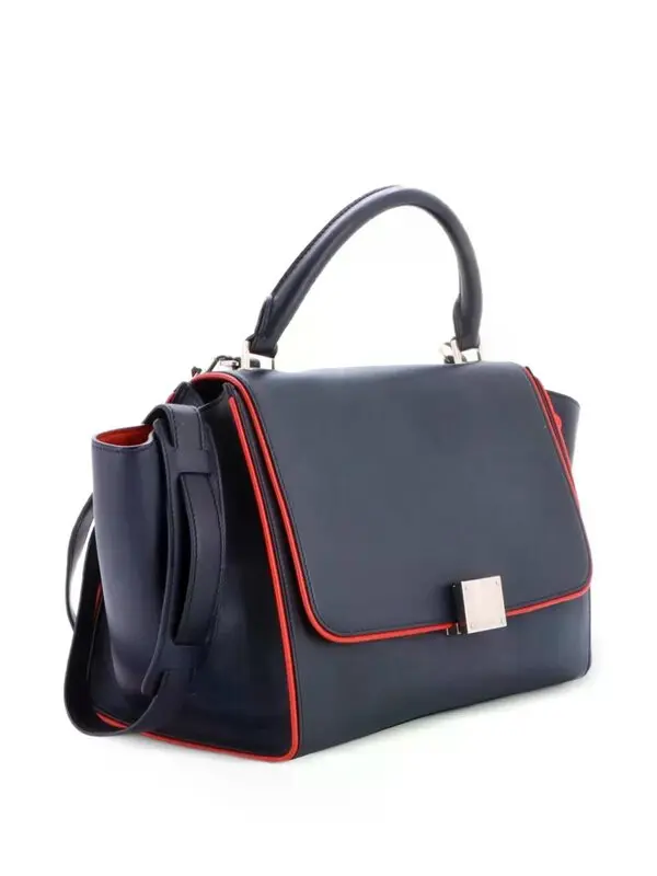 Celine Trapeze Bag Leather Small Satchel