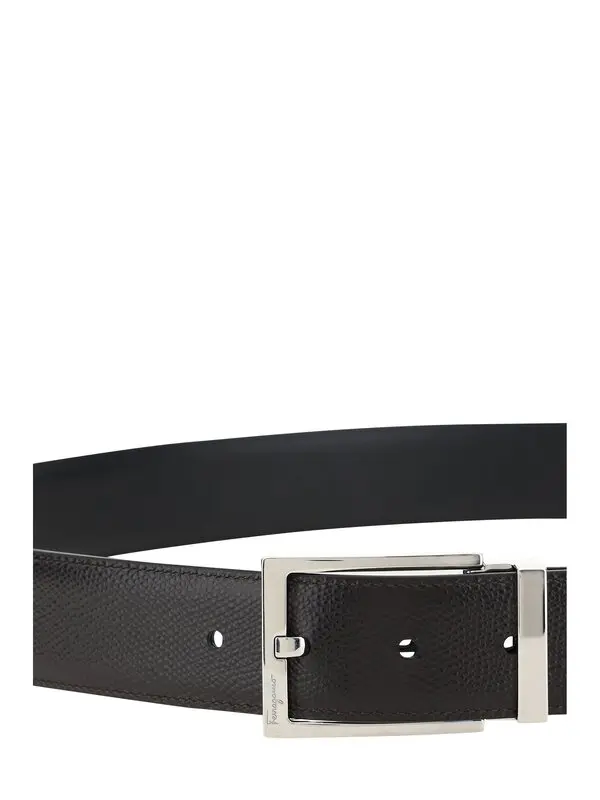 FERRAGAMO Reversible Leather Belt