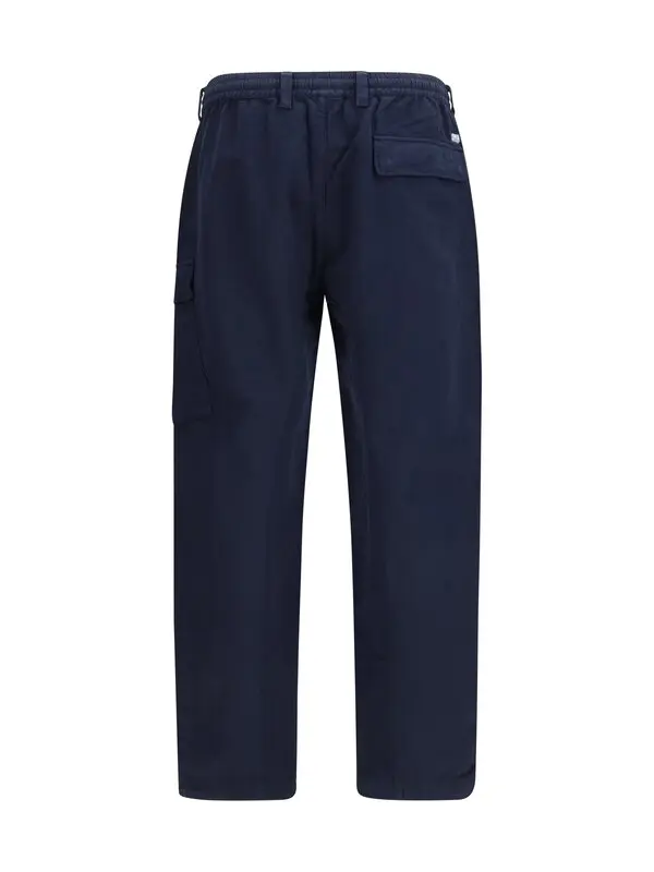 C.P. COMPANY Cotton Rip-stop Boxy Lens Cargo Pants - Blue
