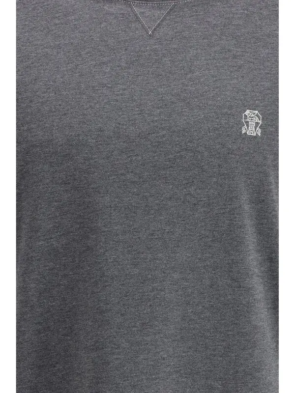 Brunello Cucinelli T-shirt In Cotton With A Logo
