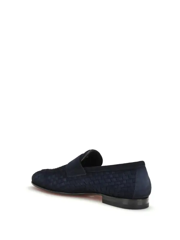 Santoni Carlo Penny Loafers - Blue