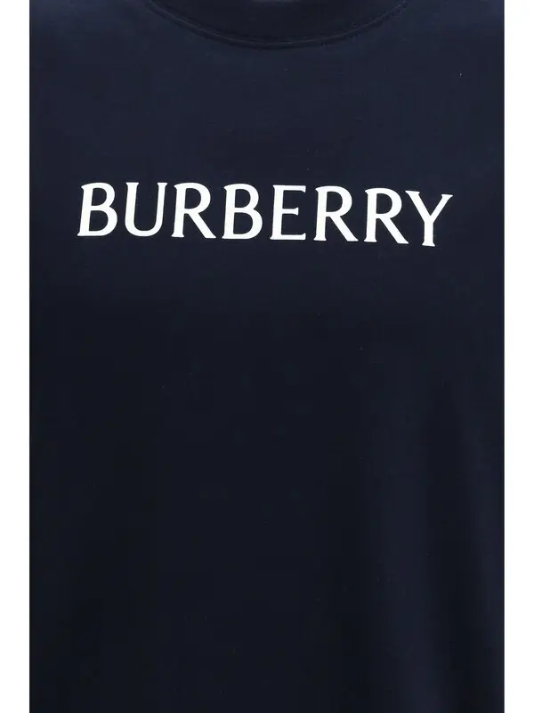 Burberry Lightweight Cotton Jersey T-shirt With Embossed Logo - Blue