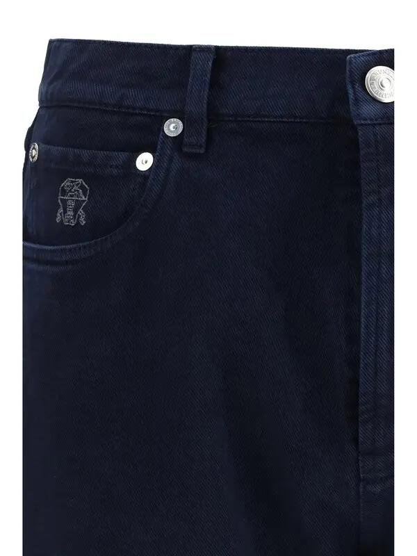 Brunello Cucinelli Garment-dyed Denim Pants