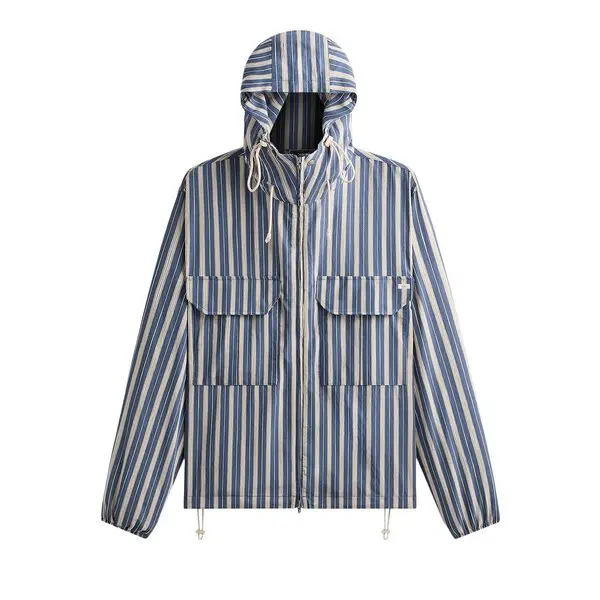 Kith Barre Stripe Full Zip Raj Jacket 'breeze