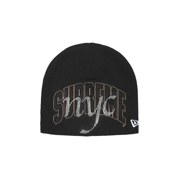 Supreme New Era Rhinestone Beanie - Black