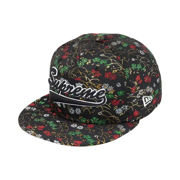 Supreme Floral Jacquard New Era Cap - Black