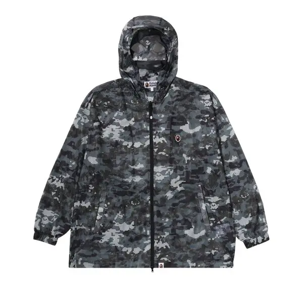 A BATHING APE Multi Pixel Camo Mesh Hoodie Jacket