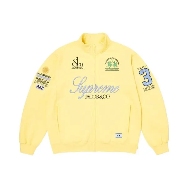 Supreme X La Martina X Jacob & Co Zip Up Sweatshirt - Yellow