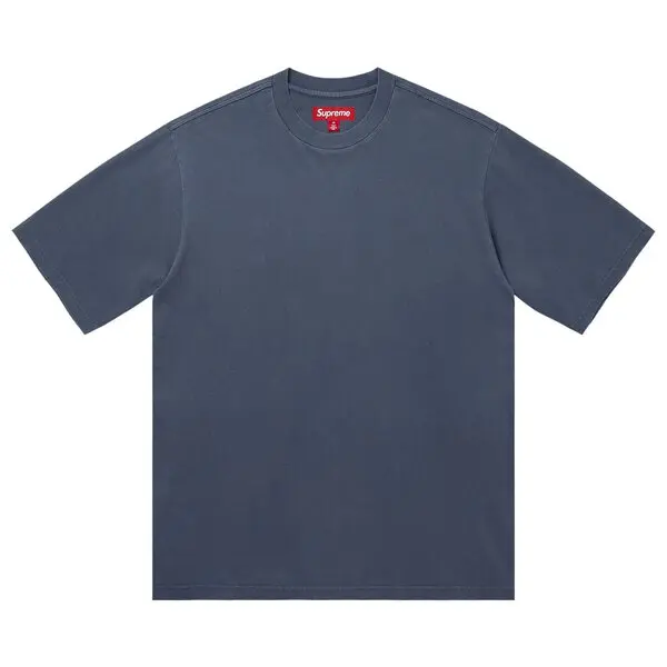 Supreme Rhinestone Script Short-sleeve Top - Blue