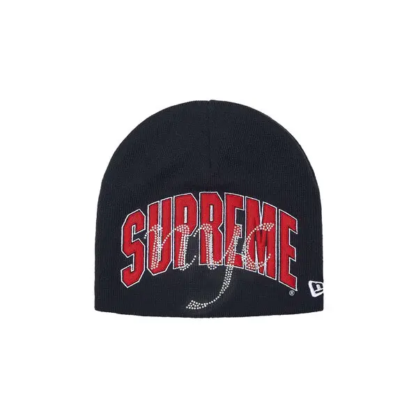 Supreme New Era Rhinestone Beanie - Blue