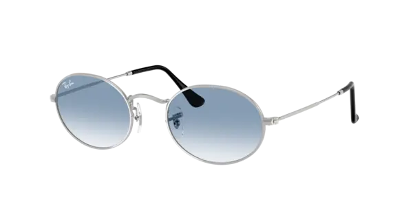 Ray-ban Oval Metal Sunglasses - Clear Gradient Blue