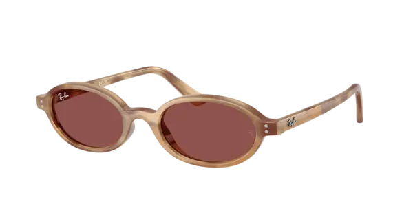 Ray-ban Oval Frame Sunglasses - Dark Violet