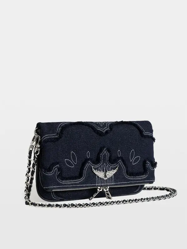 Zadig&Voltaire Rock Denim Clutch